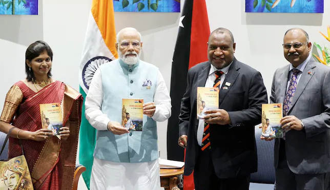 PM Releases Tok Pisin Translation Of Book 'Thirukkural' In Papua New Guinea