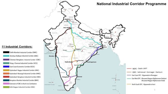 11 Industrial Corridors to be developed as part of National Industrial ...