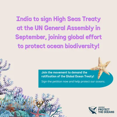 India Joins Global Efforts by Signing the High Seas Treaty