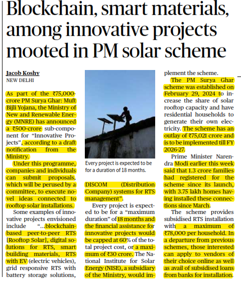 Blockchain, smart materials, among innovative projects mooted in PM ... Blockchain, smart materials, among innovative projects mooted in PM ...