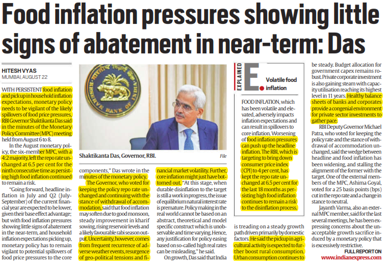 Food inflation pressures showing little signs of abatement in near-term ...