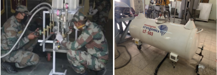 Conversion of Liquid oxygen to Oxygen gas