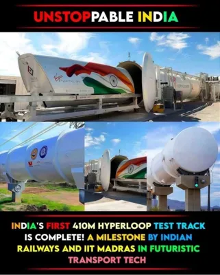 India's Hyperloop Milestone and Tech Innovations at IIT Madras