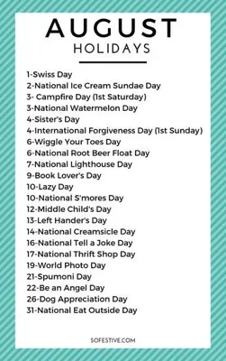 Important Days in August 2024: A Comprehensive Guide