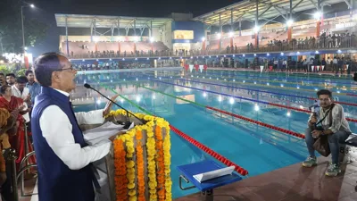 Chief Minister Inaugurates International Level Swimming Pool in Indore