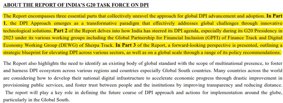 Report of India’s G20 Task Force on Digital Public Infrastructure released