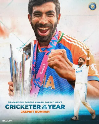 Jasprit Bumrah Wins ICC Men's Cricketer of the Year 2024