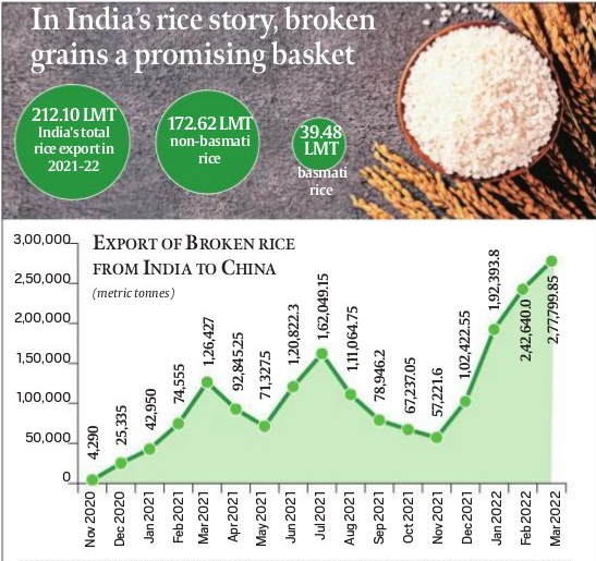 China takes over as biggest importer of Indian broken rice: