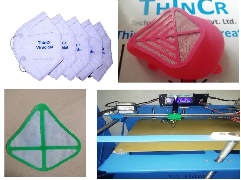 3D-printed Masks Coated with Anti-Viral Agent