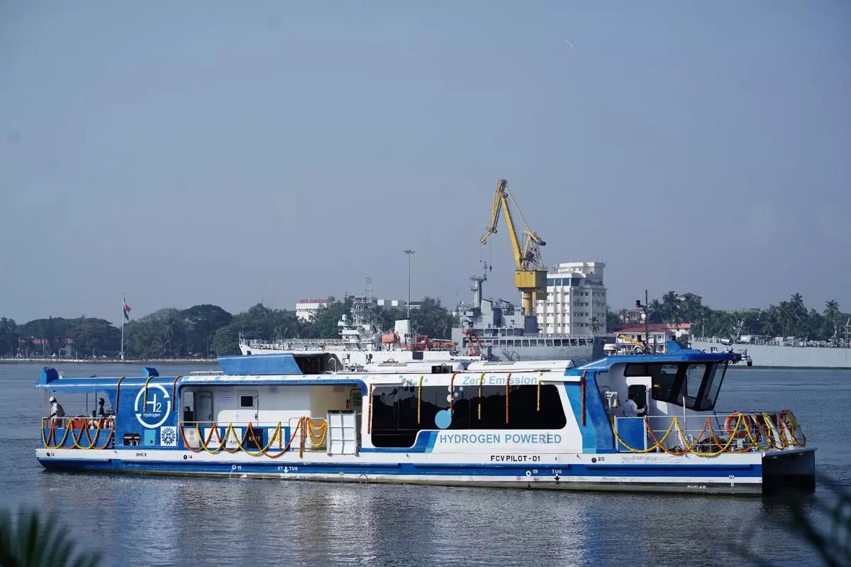 PM Modi inaugurates country’s first indigenous hydrogen fuel cell ferry