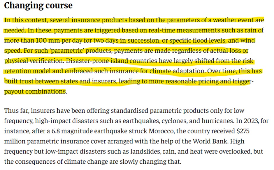 The promise of parametric insurance